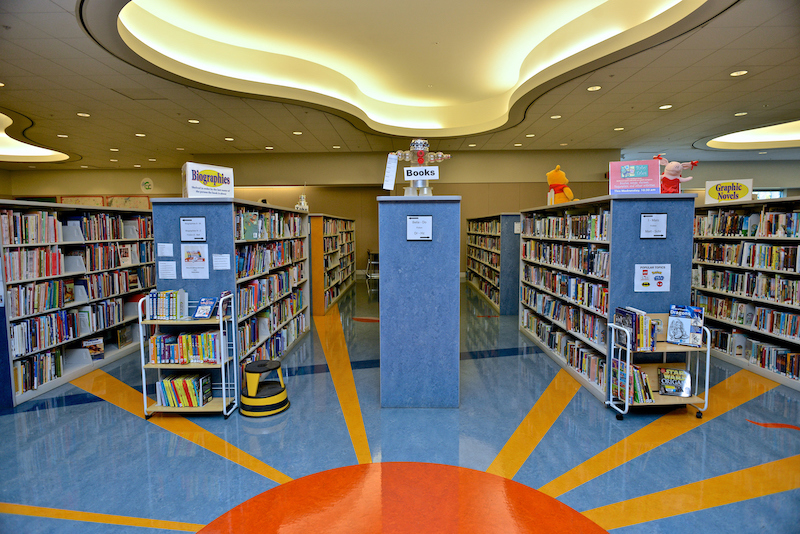 Library young adult section – Everyday Akron